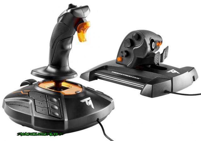 Thrustmaster T 16000M FCS Hotas USB Joystick és Gázkar Black Szakcs