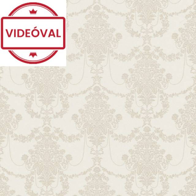 Versailles drapp-bézs klasszikus barokk mintás selyem tapéta 10287-02 ...