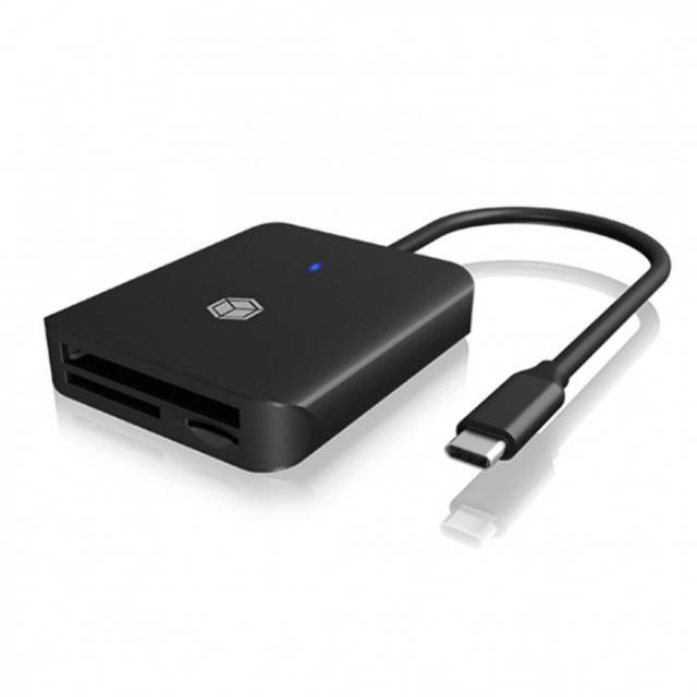Raidsonic IcyBox IB-CR403-C3 External Card Reader with Type-C USB 3.2 ...