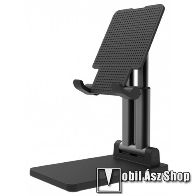 XO C46B UNIVERZÁLIS Tablet PC tartó / asztali állvány - FEKETE - csúszásgátló, összecsukható ...
