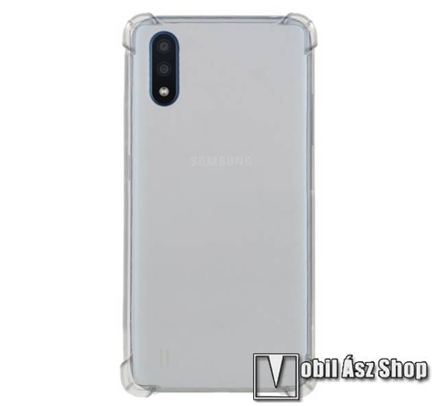 SAMSUNG Galaxy A01 (SM-A015F), Szilikontok, Anti-Shock, Átlátszó ...