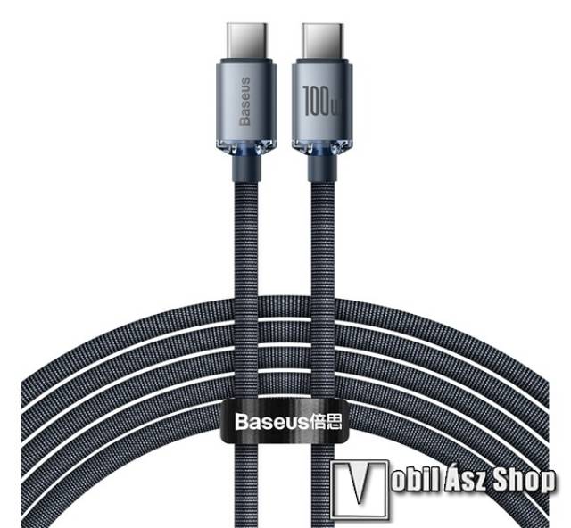 Baseus Crystal Shine Adatkábel és Töltő Type C Type C 100w Pd