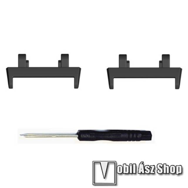 Okosóra fém csatlakozó adapter - 2db / 1pár - FEKETE - bármilyen 22mm ...