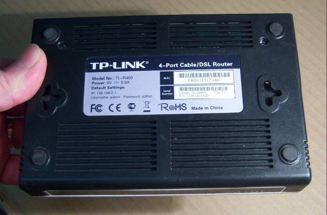 TP-Link TL-R460 Router (működik de teszteletlen) 4-Port Cable/DSL ...