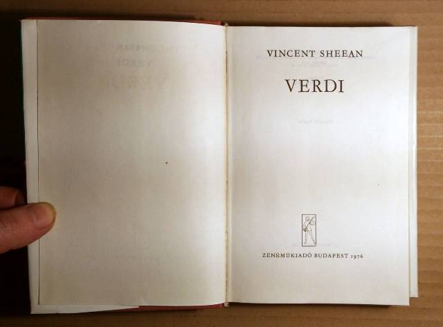 Verdi (Vincent Sheean) 1976 (foltmentes) életrajz (9kép+tartalom ...