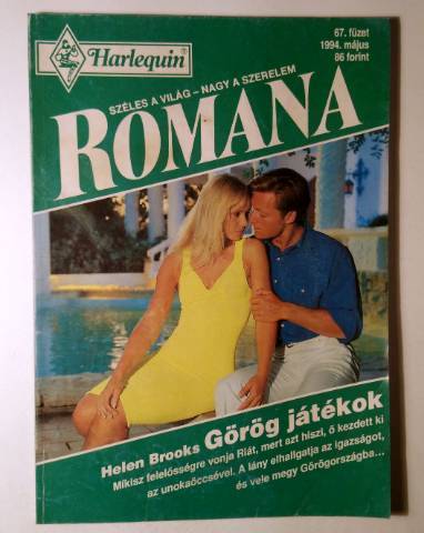 Romana 67. Görög Játékok (Helen Brooks) 1994 (6kép+tartalom) romantikus (harlequin) - Budapest ...