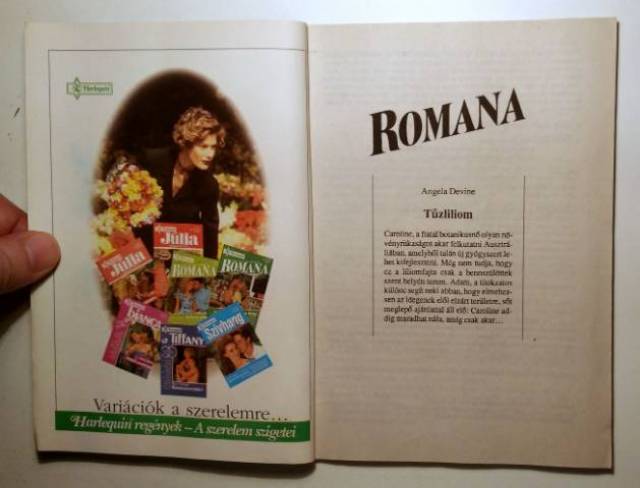 Romana 101. Tűzliliom (Angela Devine) 1995 (6kép+tartalom) romantikus (harlequin) - Budapest ...
