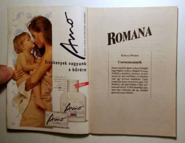Romana 106. Cserecsecsemők (Rebecca Winters) 1995 (6kép+tartalom) romantikus (harlequin ...