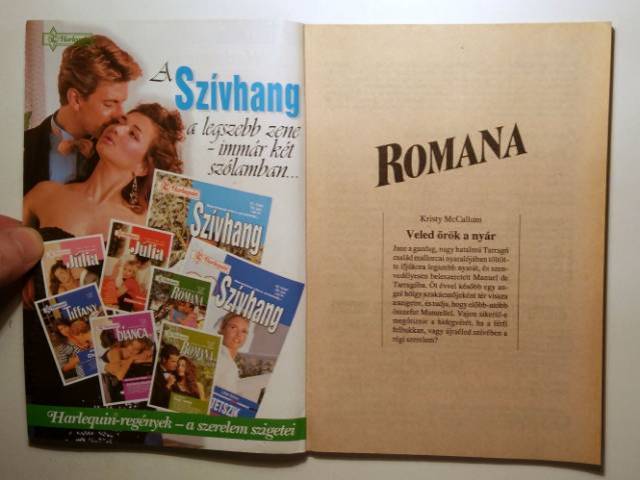 Romana 123. Veled Örök a Nyár (Kristy McCallum) 1996 (6kép+tartalom) romantikus (harlequin ...