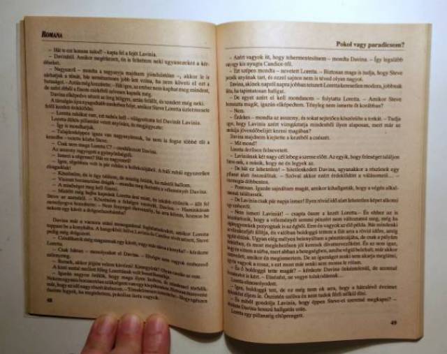 Romana 139. Pokol vagy Paradicsom? (Lindsay Armstrong) 1997 (6kép+tartalom) romantikus ...