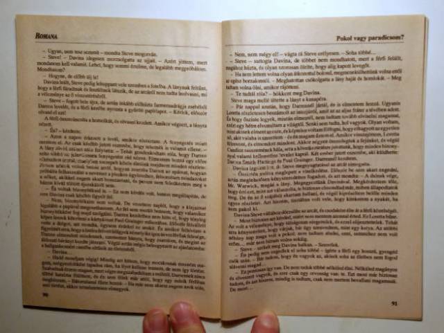 Romana 139. Pokol vagy Paradicsom? (Lindsay Armstrong) 1997 (6kép+tartalom) romantikus ...