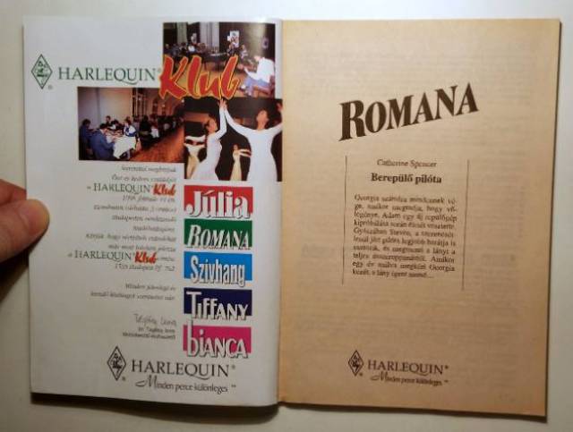 Romana 155. Berepülő Pilóta (Catherine Spencer) 1998 (6kép+tartalom) romantikus (harlequin ...