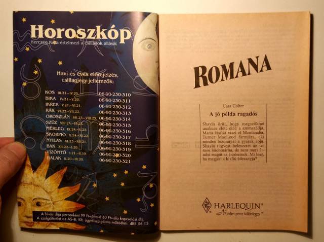 Romana 219. A Jó Példa Ragadós (Cara Colter) 2000 (6kép+tartalom) romantikus (harlequin ...