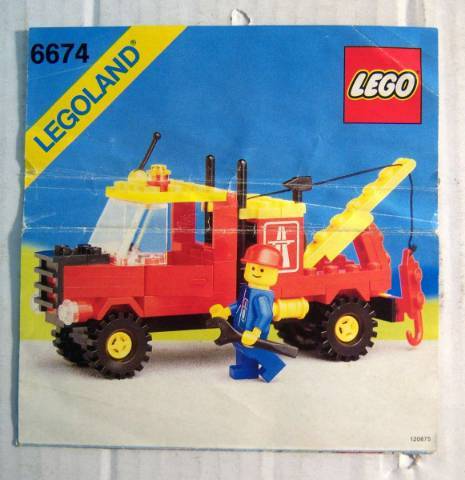 LEGO Leírás 6674 (1988) 120675 (összeszerelési leírás) 2-oldalas ...
