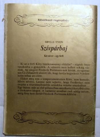 Szilvia 46. Barcelonai Tavasz (Sybille Simon) 1995 (romantikus ...