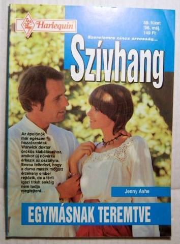 Szívhang 58. Egymásnak Teremtve (Jenny Ashe) 1996 (Romantikus) 2kép+tartalom (Harlequin ...