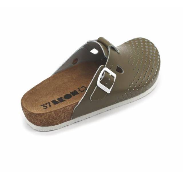 Leon Comfortstep 4250 olíva bőr klumpa 36-41-Birkenstockhoz hasonlatos ...