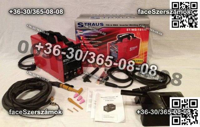 Straus AWI Inverteres Hegesztő 180A TIG/MMA Hegesztőgép ÍVhegesztő Új ...
