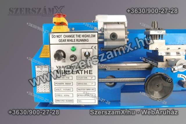 Straus ST/ML-550 Mini Fémeszterga 550W Straus Mini Fémeszterga 550W ...