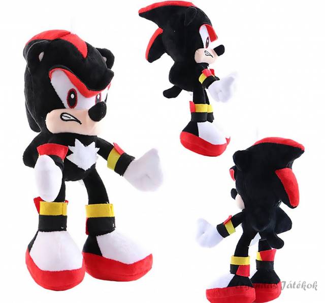 Sonic a sündisznó - Fekete Shadow plüss 20 cm - Wiztex - Budapest ...