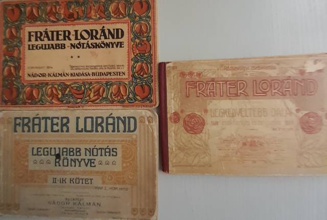 Fráter Lóránd 3 nótáskönyve - kotta+szöveg - Szeged - Könyvek, Magazinok