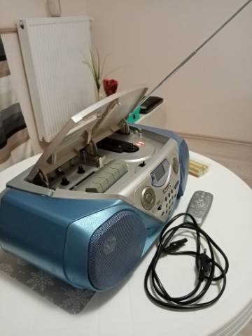Philips hordozható CD-s Magnó kazettás Rádió eladó. - Érd - Elektronika