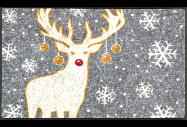 Szarvasos karácsonyi lábtörlő - Dunaharaszti - Otthon, Bútor, Kert