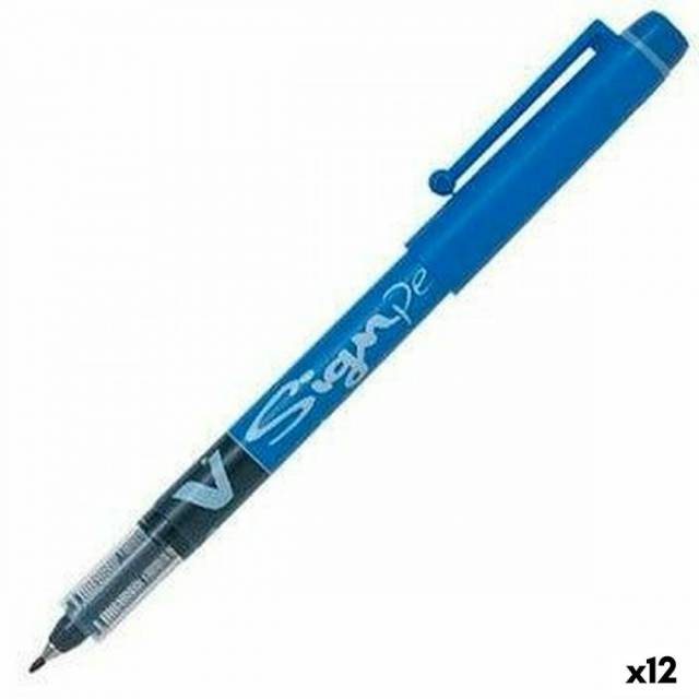 Folyékony tintás toll Pilot V Sign Pen Kék 0,6 mm (12 egység) MOST ...