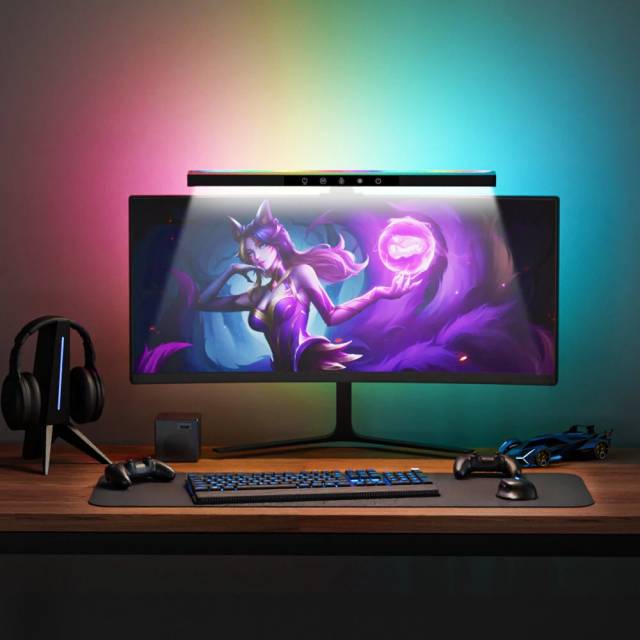 BlitzWolf® BW-CML2 Pro - Gamer RGB Monitor LED lámpa távirányítóval ...