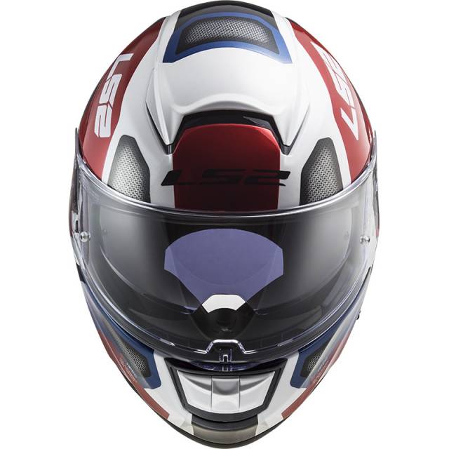 LS2 bukósisak - FF397 Vector - fehér/piros - LS2 Helmets ...