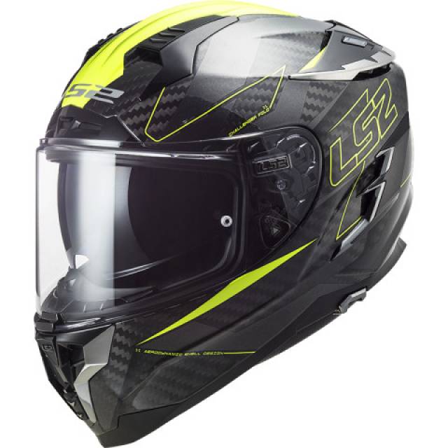 LS2 bukósisak - FF327C Challenger Carbon - fekete/sárga - LS2 Helmets ...