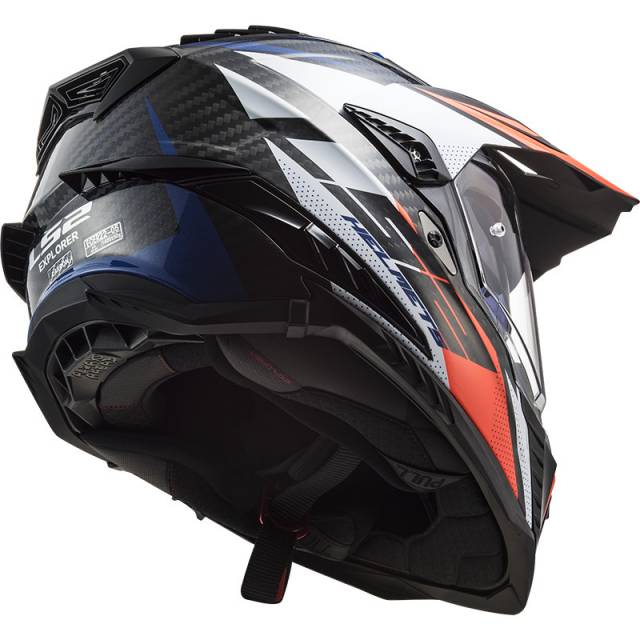 LS2 enduro sisak - MX701 Explorer C - kék/fehér/piros - LS2 Helmets ...