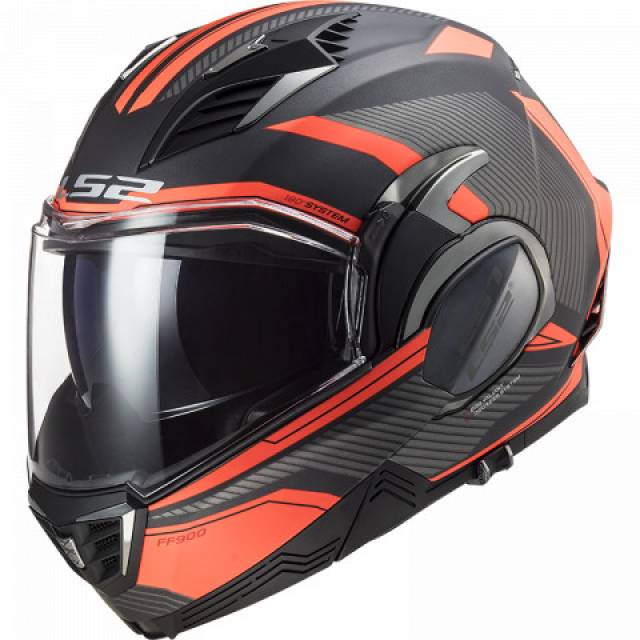 LS2 FF900 VALIANT II REVO MATT TITANIUM FLUO ORANGE - LS2 Helmets ...