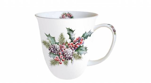 Holly and Berries porcelánbögre 0,4l - Budapest - Otthon, Bútor, Kert