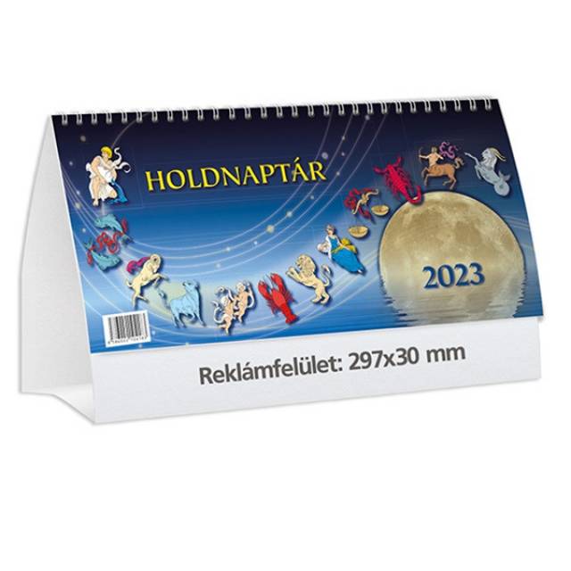Asztali naptár képes TOPTIMER T059 álló fehér lapos Holdnaptár 2023 ...