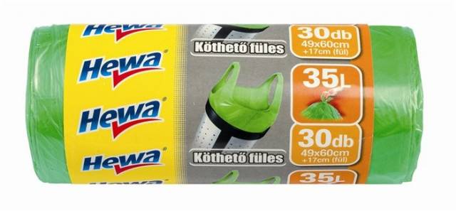 HEWA Szemeteszsák, köthető füles, 35 l, 30 db, HEWA - Budapest - Otthon ...