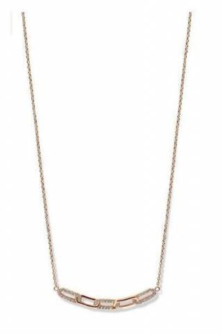 Victoria rose gold színű fehér köves nyaklánc 45cm - Székesfehérvár ...