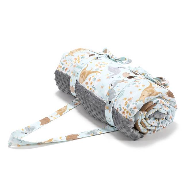 Dundee and Friends Blue minky piknik takaró "XXL" 180 x 190 cm - La ...