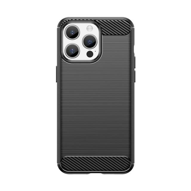 Flexible Carbon mintás tok iPhone 15 Pro Max Carbon tok - fekete ...