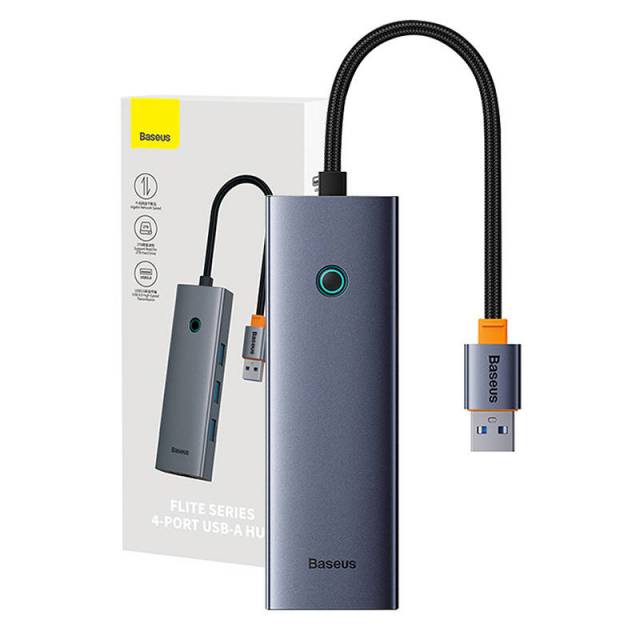 4 az 1-ben Hub Baseus UltraJoy USB-A USB 3.0 + RJ45 (űrszürke) - Mályi ...