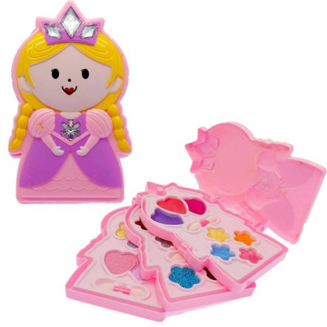 Smink klt., szemfesték + szájfény, hercegnős, szétnyitós tároló ...