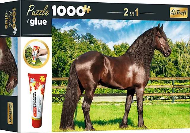 Megabox 1000 db-os puzzle ragasztóval - Fríz ló - Trefl - Budapest - Játék