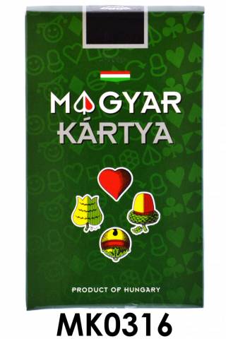 Magyar kártya, 6,5x10 cm dob. - BATC - Budapest - Játék