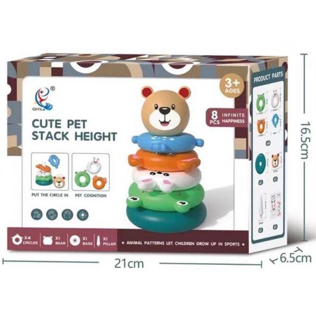 Montessori torony 5 db-os macis - Budapest - Játék