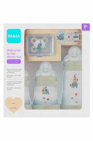 MAM Welcome to the world ajándékszett (2022) - Bézs - Nyuszi és elefánt ...