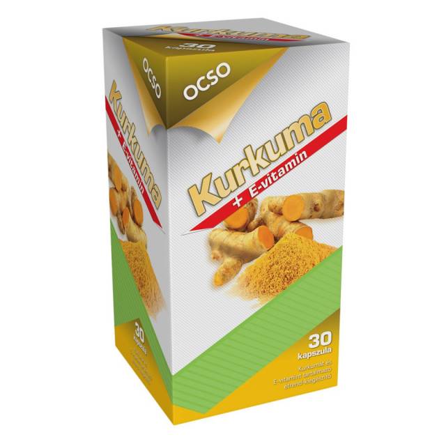 OCSO Kurkuma + E-vitamin 30 kapszula - Újkígyós - Egészség, Szépség