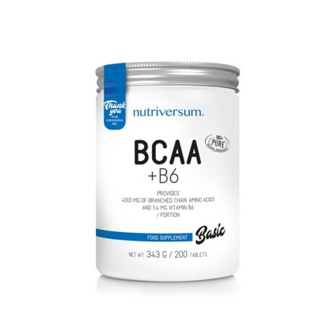 BASIC BCAA+B6 200 tabletta - Nutriversum - Újkígyós - Egészség, Szépség