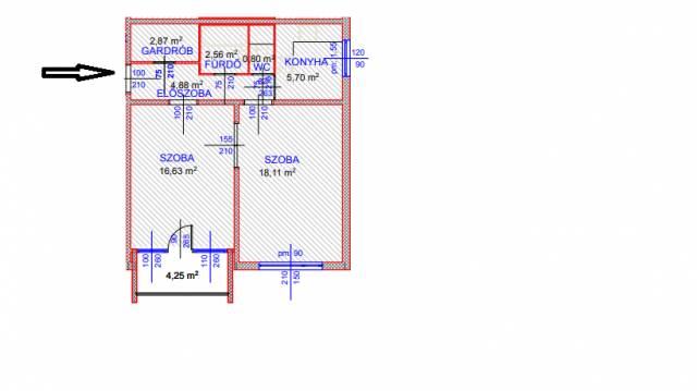IV., Újpesten eladó panelprogramos felújítandó két szoba gardróbos ...