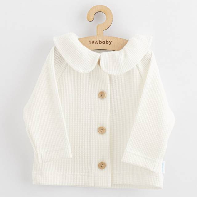 Baba kabátka gombokkal New Baby Luxury clothing Laura fehér - NEW BABY ...
