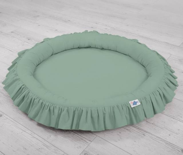 BabyLion Prémium kör alakú babafészek - Pasztell zöld - Kiskőrös, Árpád ...